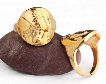 Nefertiti Ring Egyptian Queen Nubian - Etsy UK