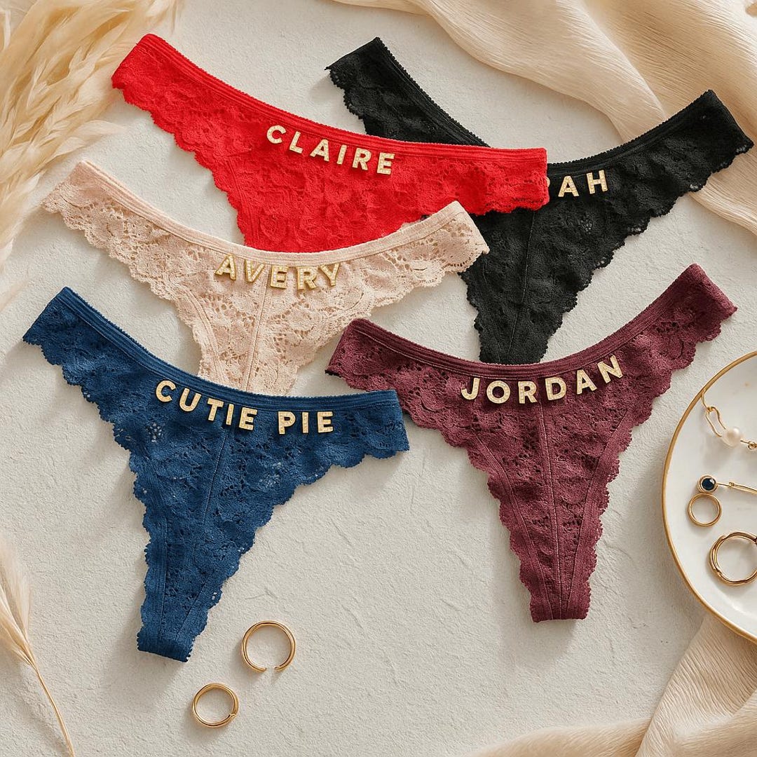 Custom Name G-strings & Personalised Thongs – Unique Gift for Her ...