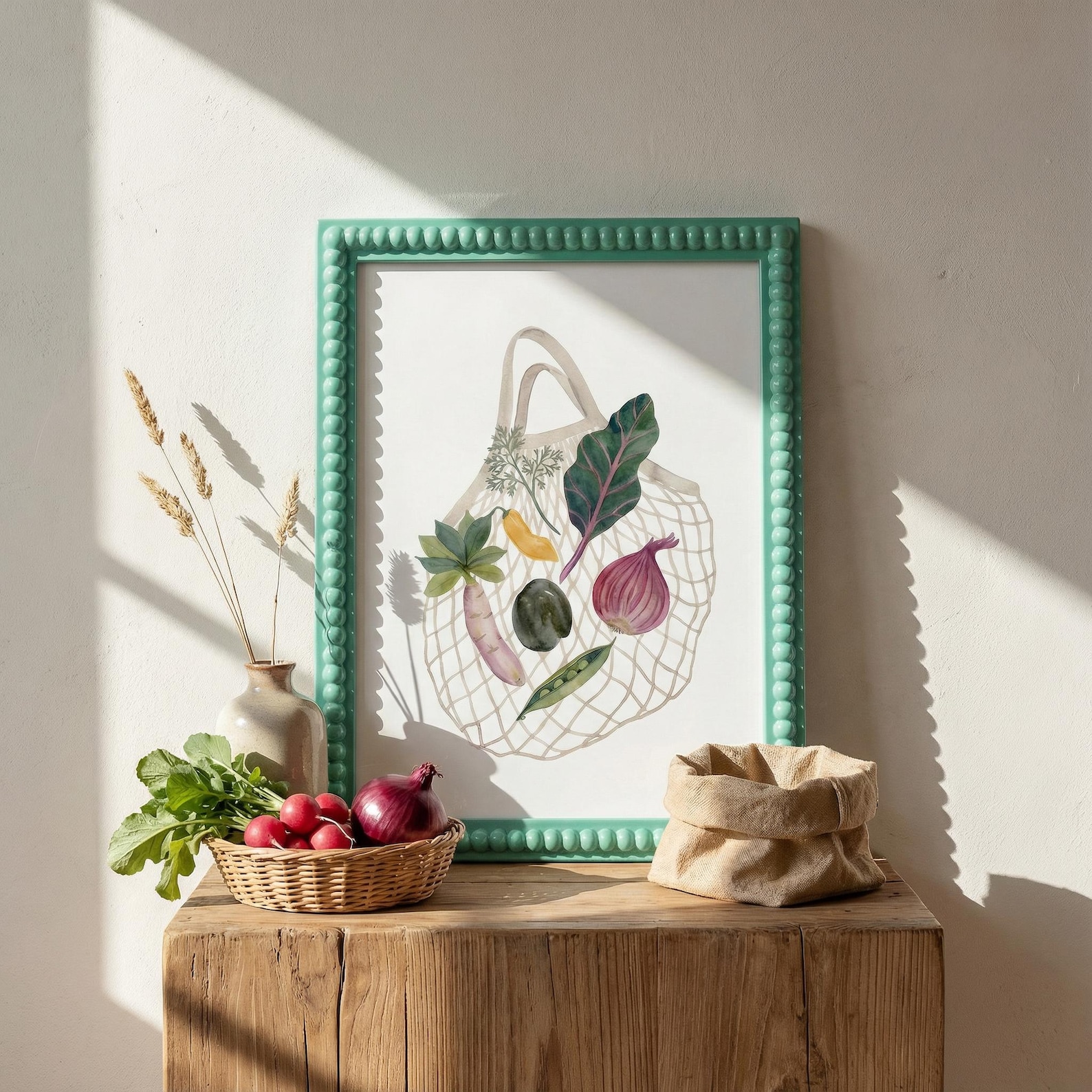 Colorful Beaded Gallery Wall Frame, Multi Size Wall Hanging & Tabletop ...