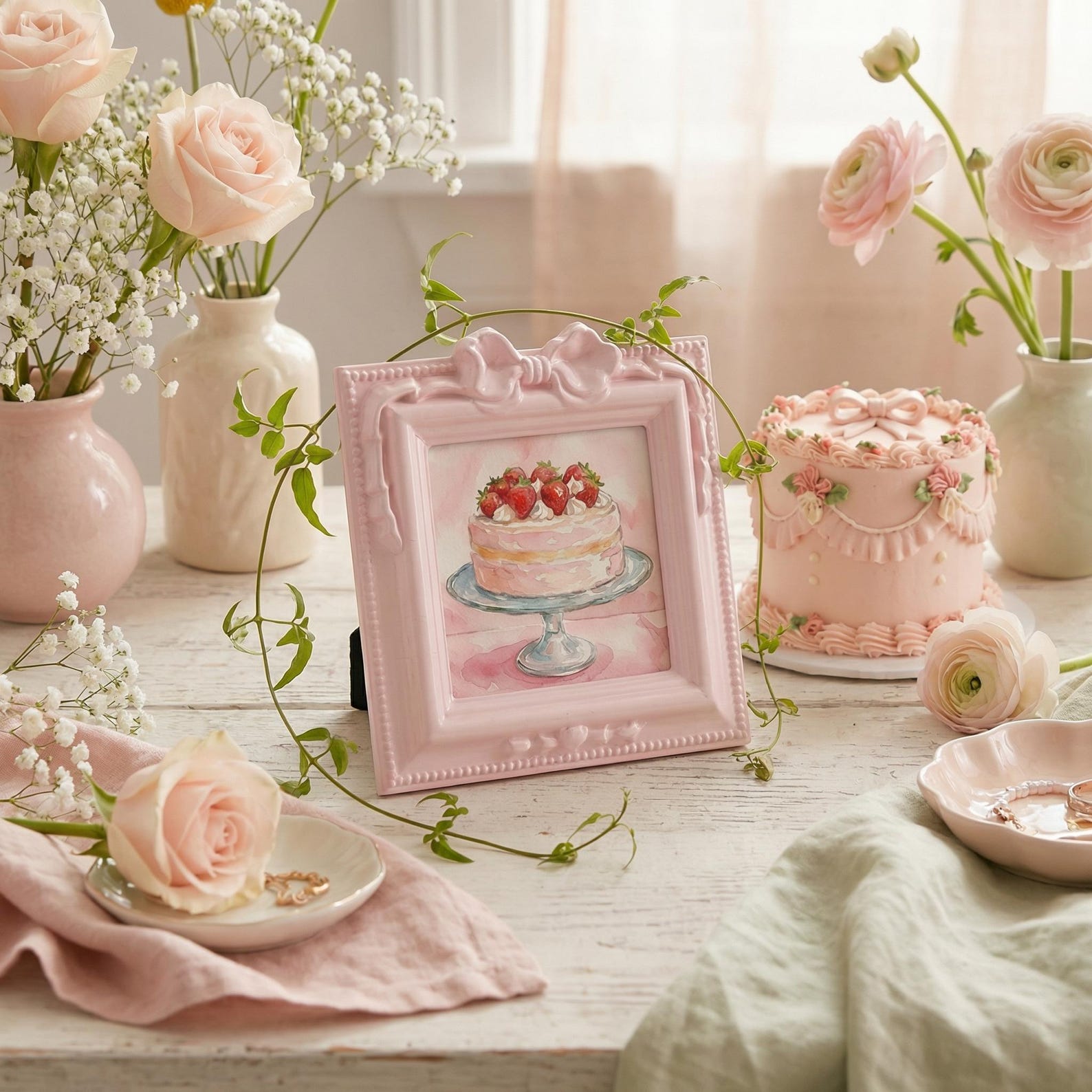 Foodie Whimsical Picture Frame 4x4/4x6/5x7 - Wall & Tabletop | Boho ...