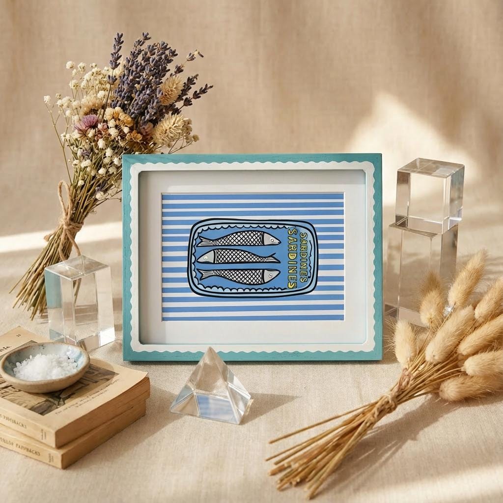 Scalloped Mint Green Picture Frame（4x4-8x10）retro Photo Frame and ...