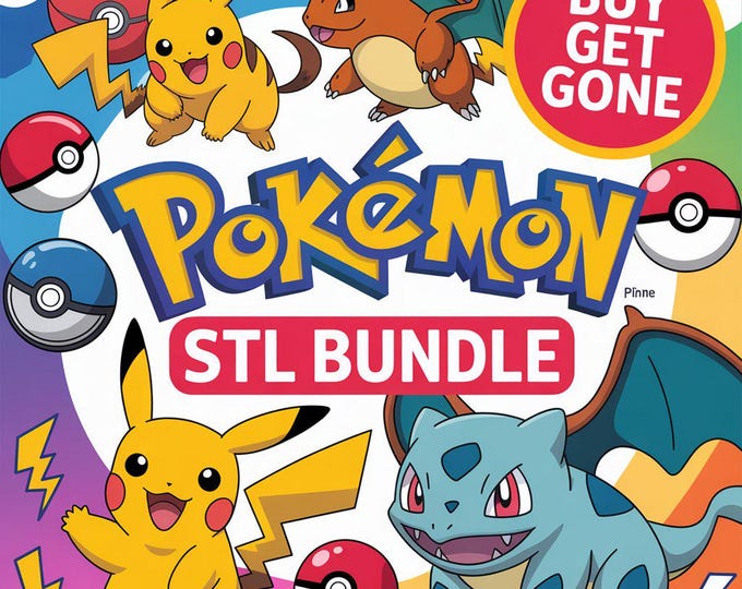 Mega Pokémon STL Bundle | 3D Printable Pokémon STL Files | Legendary ...