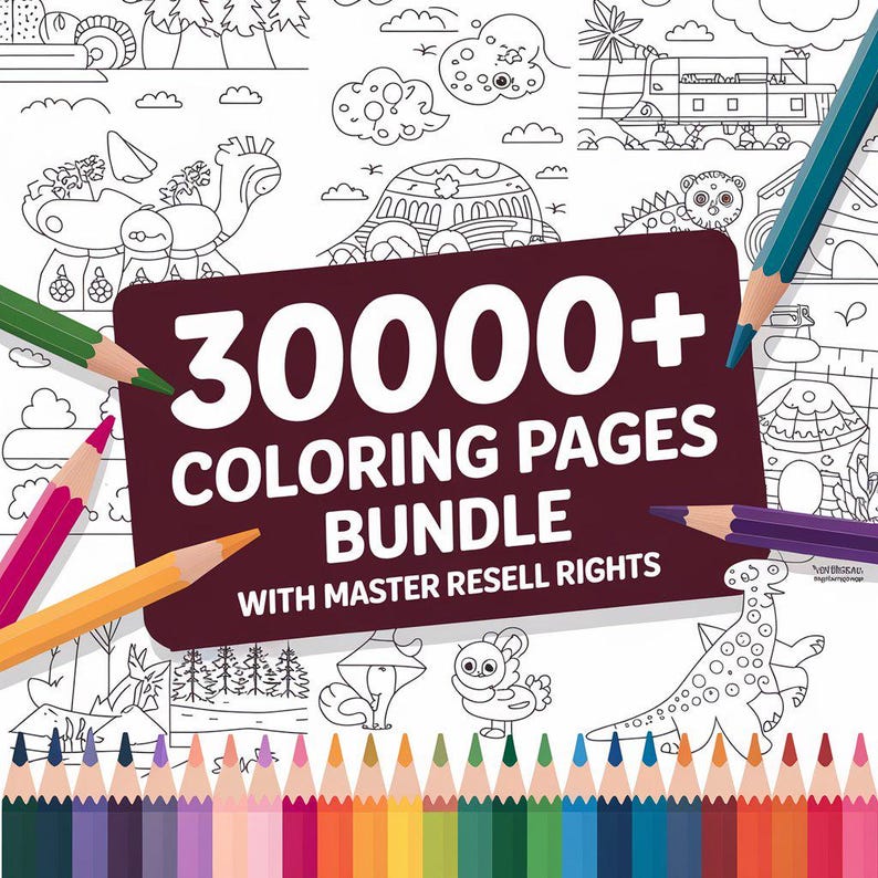 30,000+ Ultimate Coloring Pages Bundle | Printable Coloring Sheets for ...
