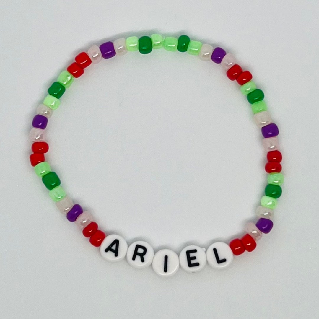 Princess Ariel Beaded Bracelet, Disney Inspired, Disney Princess ...