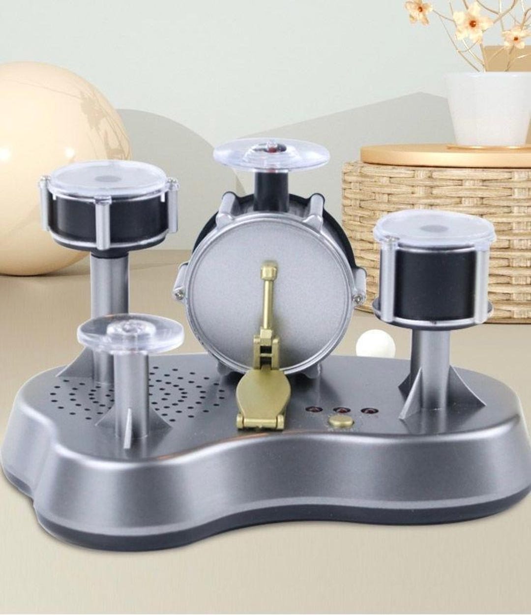 Mini Desktop Drum Kit Decor | Finger Drum Musical Toy | Office Stress ...