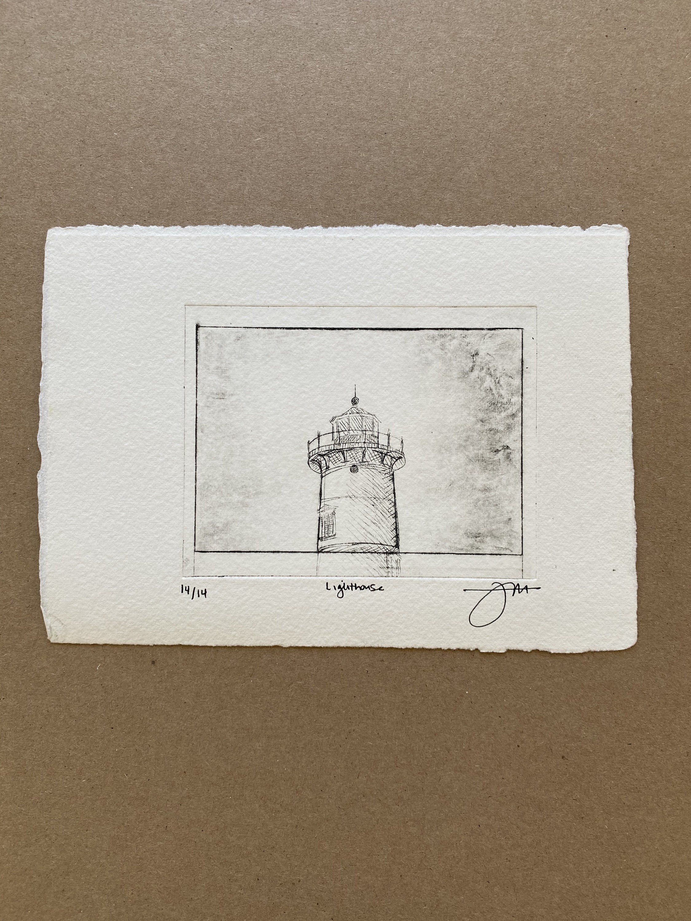 Handmade - Lighthouse - Etching Artwork - Etsy