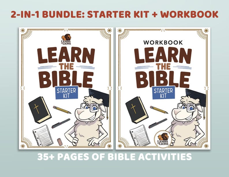 Kids Bible Curriculum Bundle | Learn the Bible Starter Kit + Workbook ...