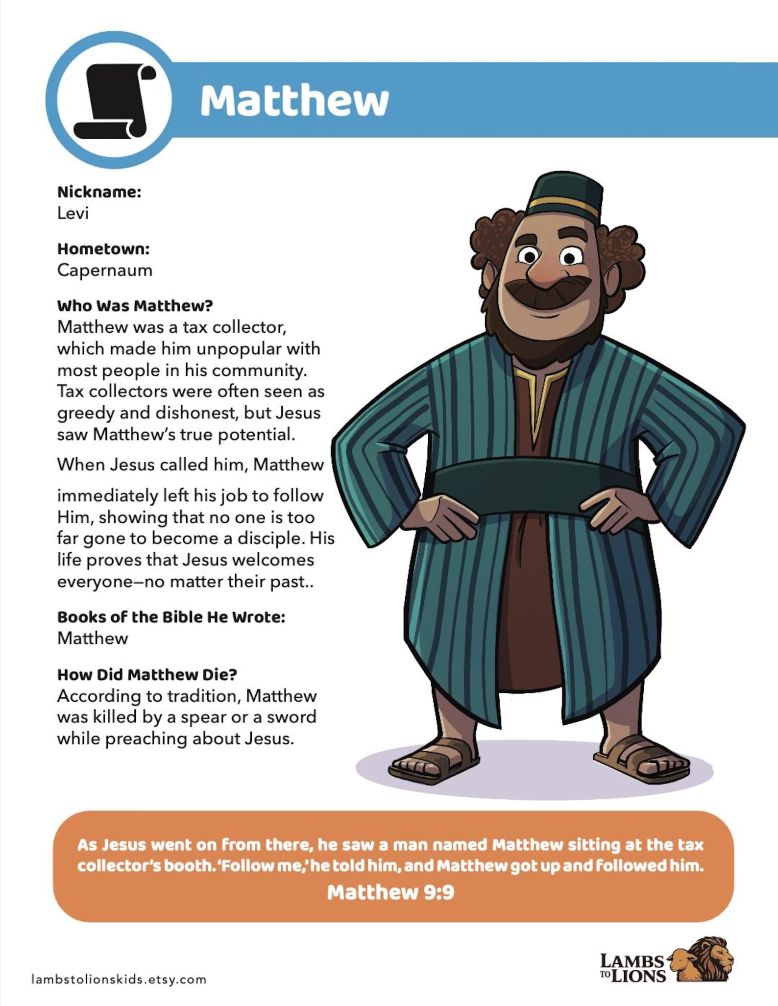 12 Disciples Activity Pack for Kids | Christian Bible Lessons ...