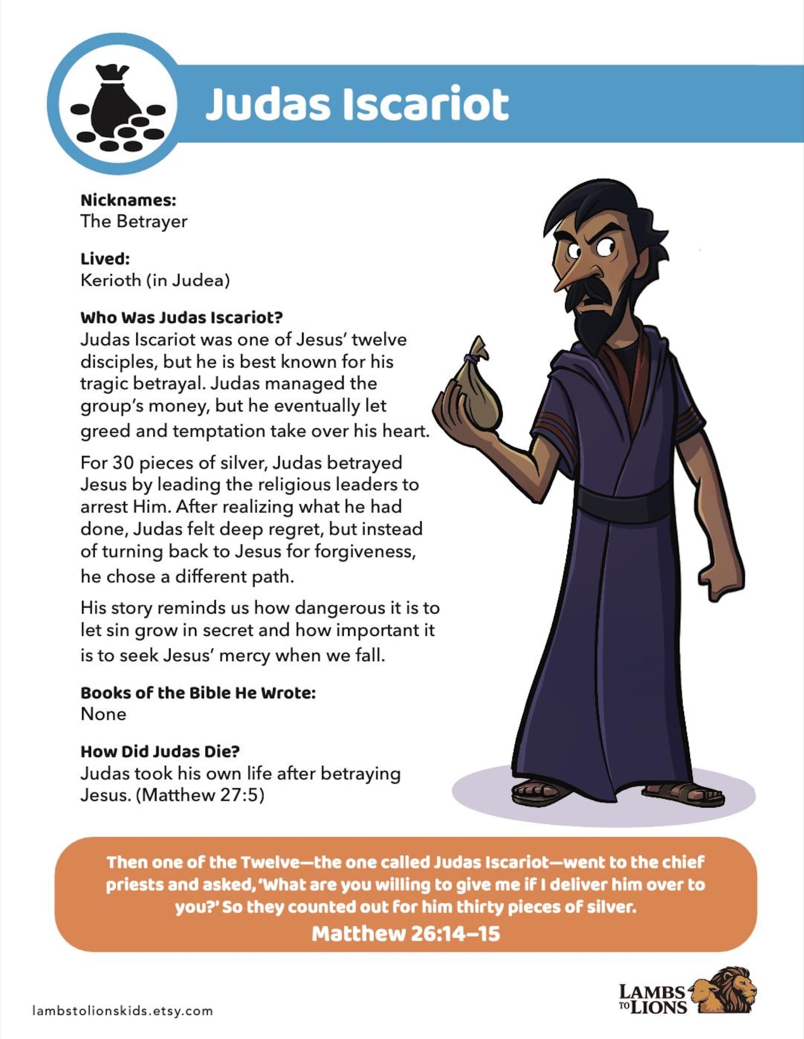 12 Disciples Activity Pack for Kids | Christian Bible Lessons ...