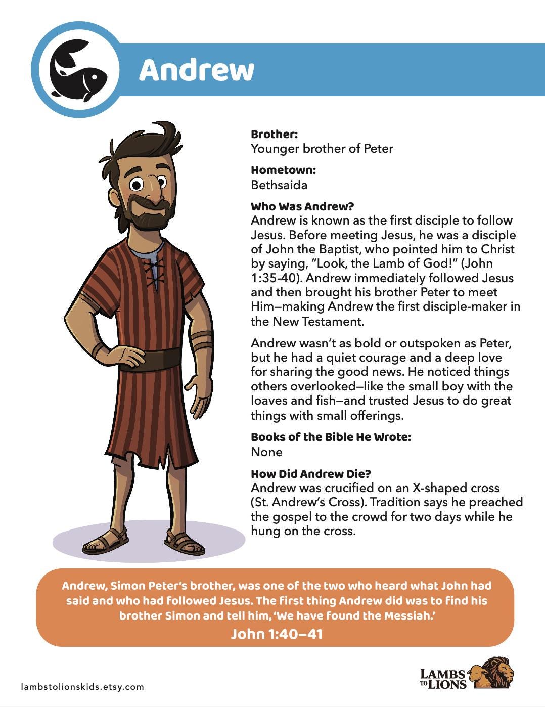 12 Disciples Activity Pack for Kids | Christian Bible Lessons ...