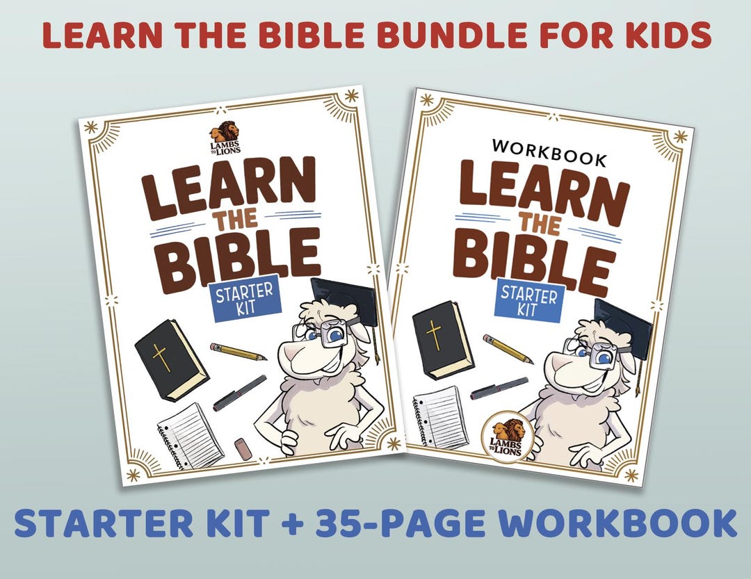 Kids Bible Curriculum Bundle | Learn the Bible Starter Kit + Workbook ...