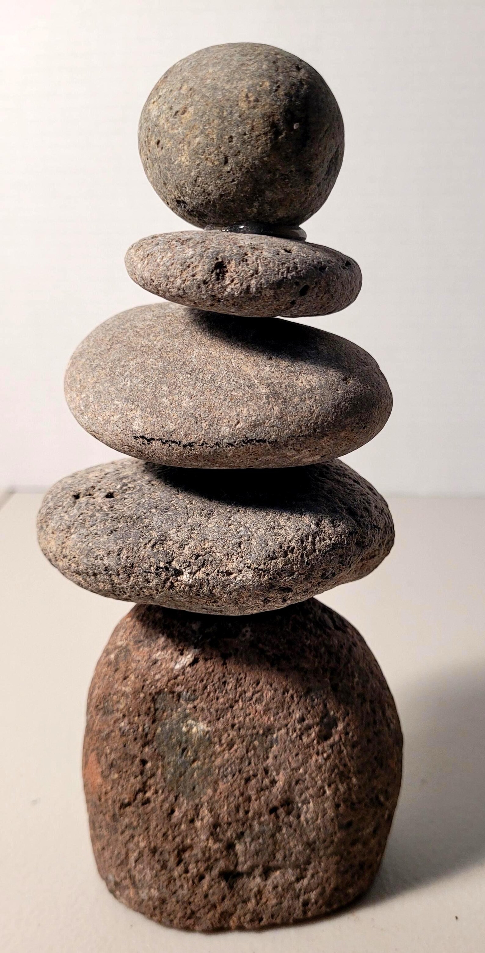 Modern Stacked Stone Sculpture | Zen Rock Cairn Decor | Minimalist ...