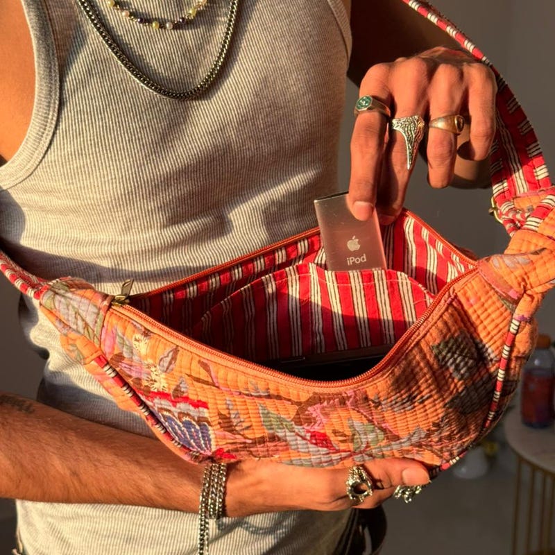 Multi Coloured Sling Bag - Etsy UK