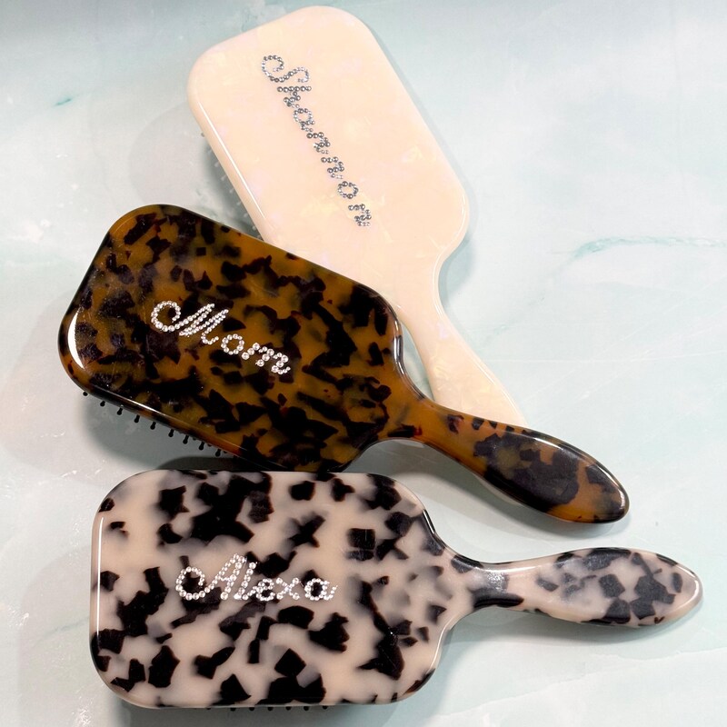 Customize Silver Hair Brush - Etsy