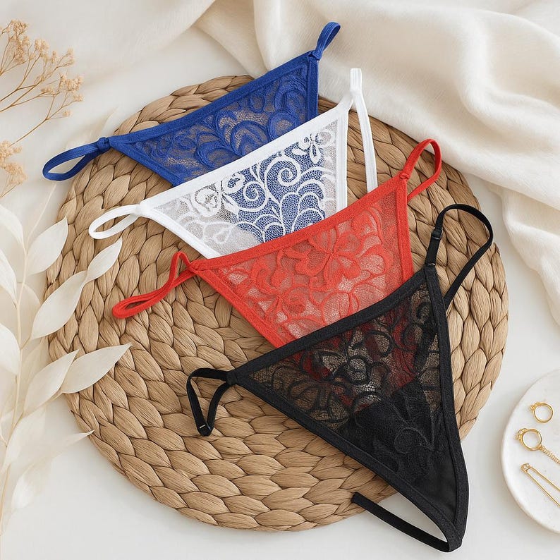 Tanga con nombre personalizado: Tanga de encaje personalizada, regalo ...
