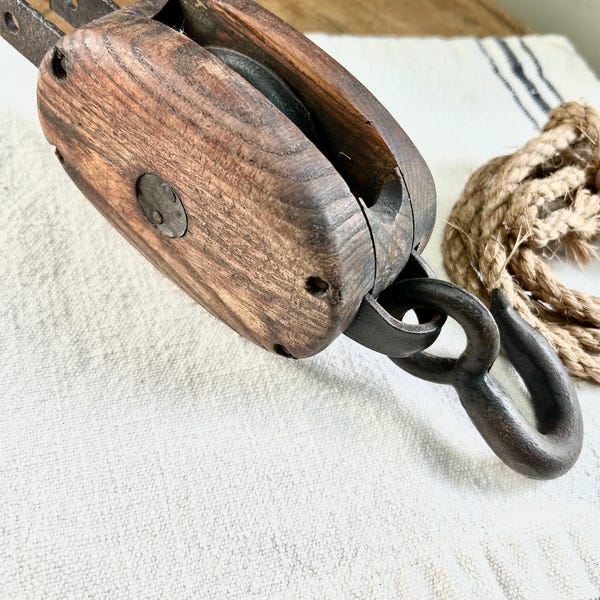 Rustic Pulley - Etsy