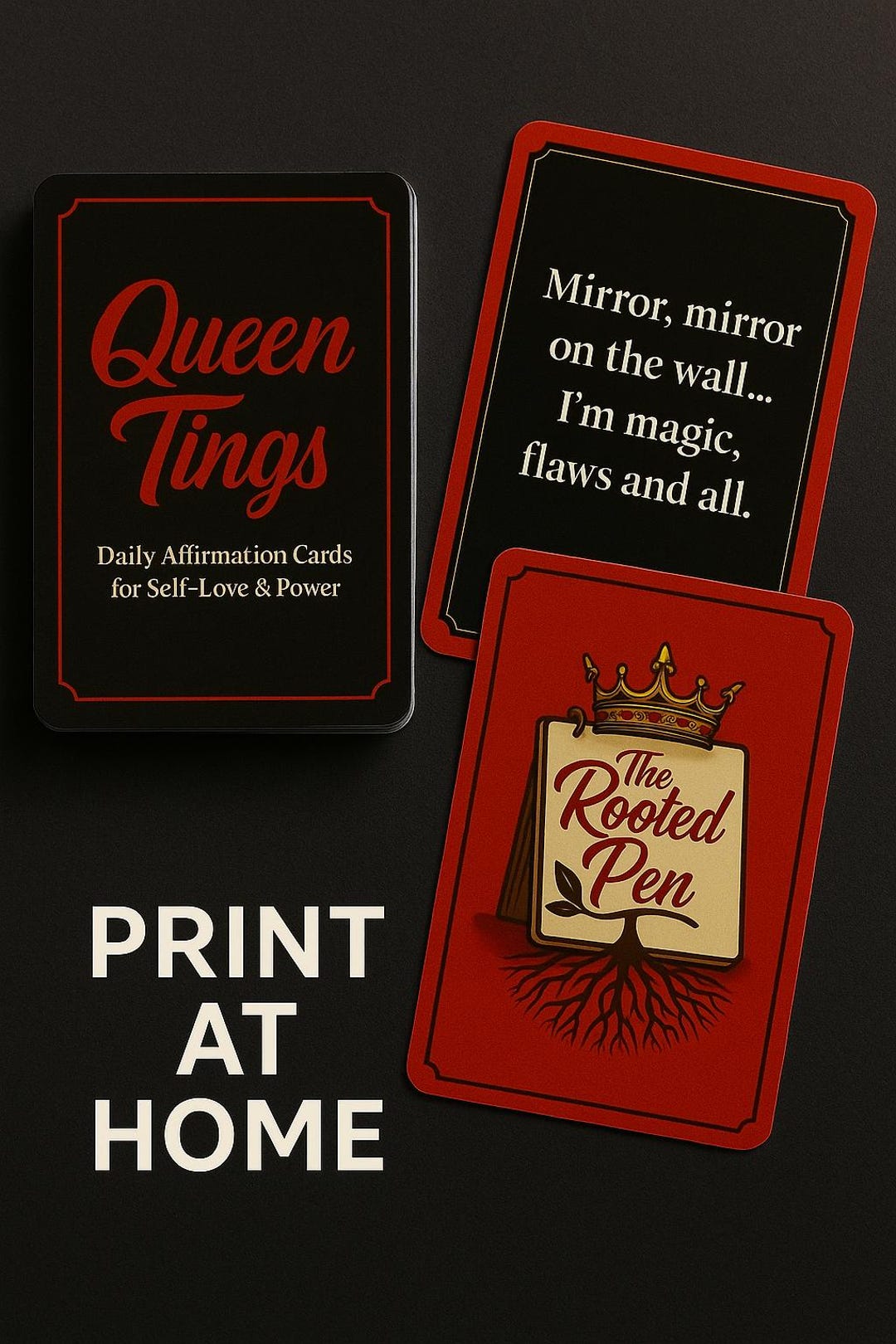 Queen Tings Affirmation Cards | Printable Self-love & Empowerment Deck ...