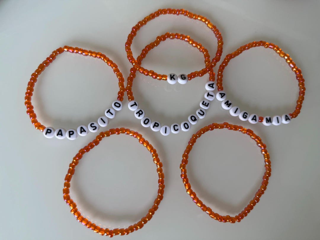 Karol G Bracelets Set of 6 - Karol G Pulseras Tropicoqueta - Amiga Mia ...