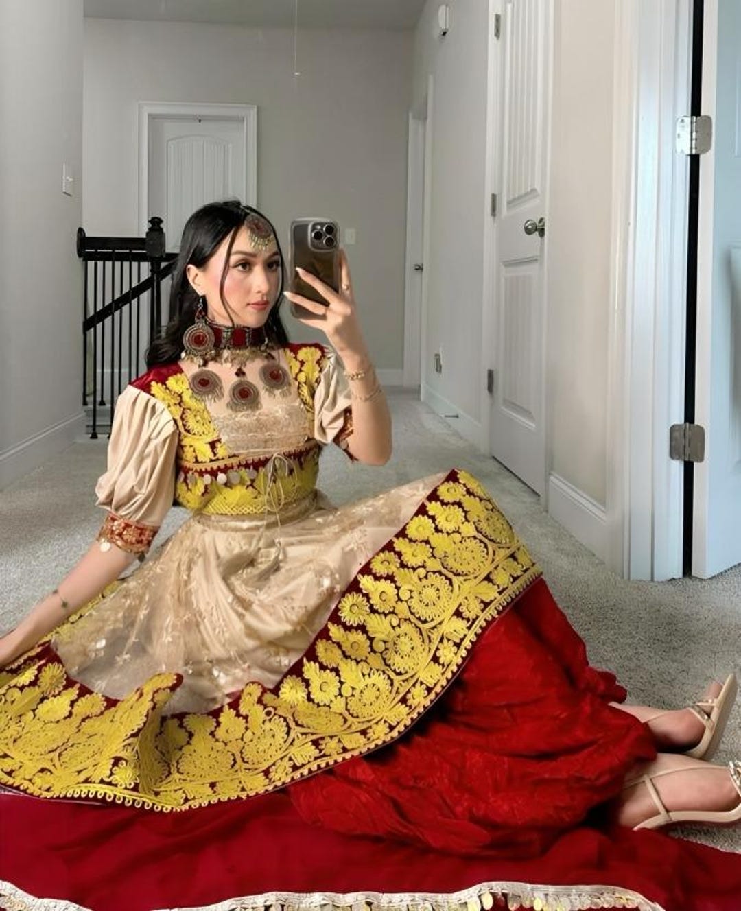 Embroidered Kuchi Afghan Dress: Traditional Pashtun Wedding Attire - Etsy