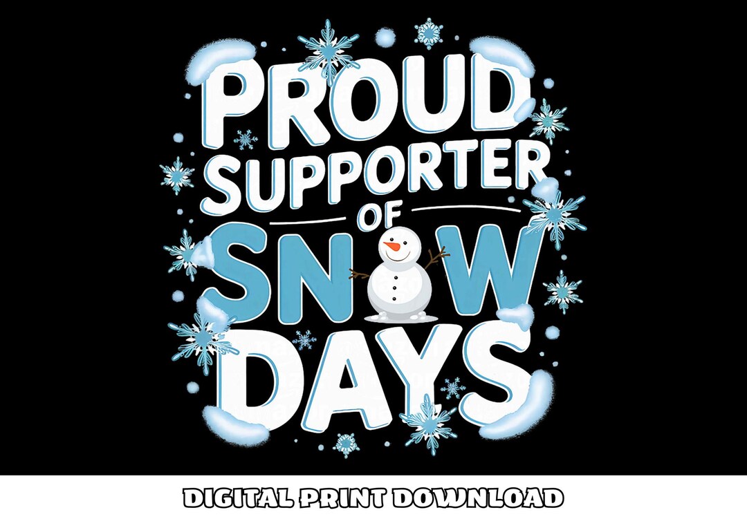 File PNG Proud Supporter of Snow Dáy - Etsy