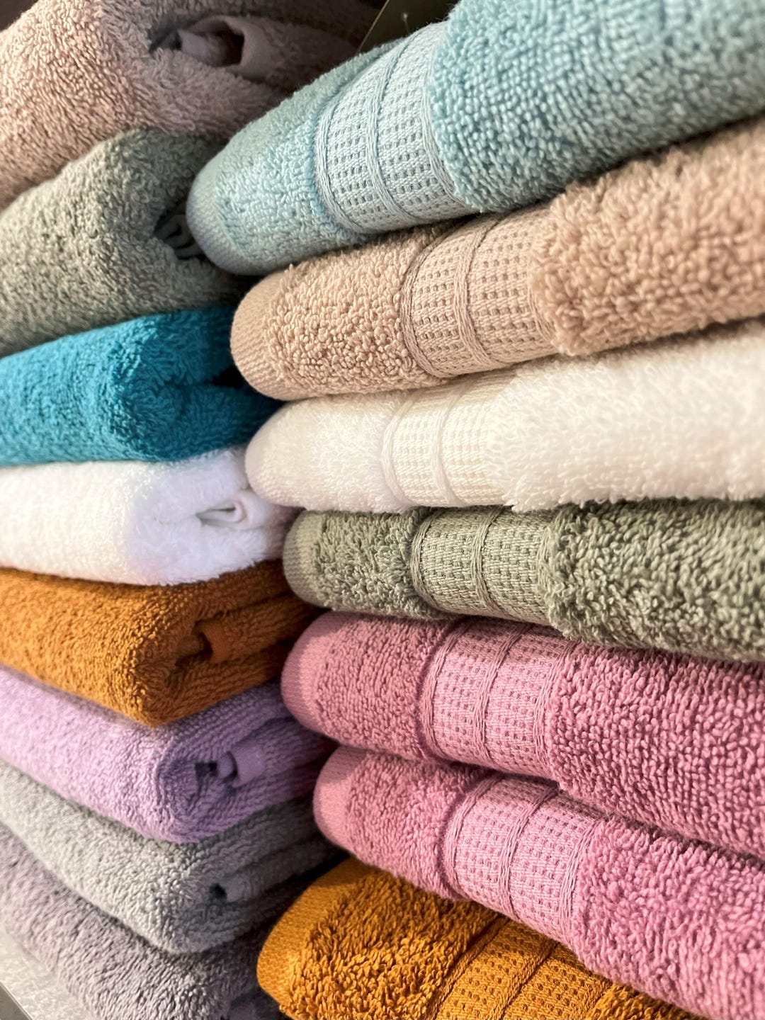 Soft Plush Cotton Terry Towel High Absorbent Handmade Quick Dry Hand ...