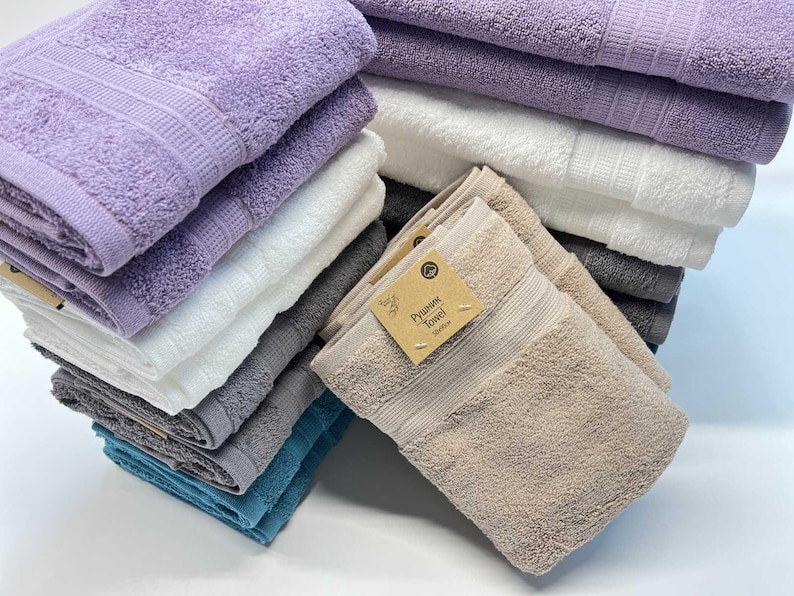 Soft Plush Cotton Terry Towel High Absorbent Handmade Quick Dry Hand ...