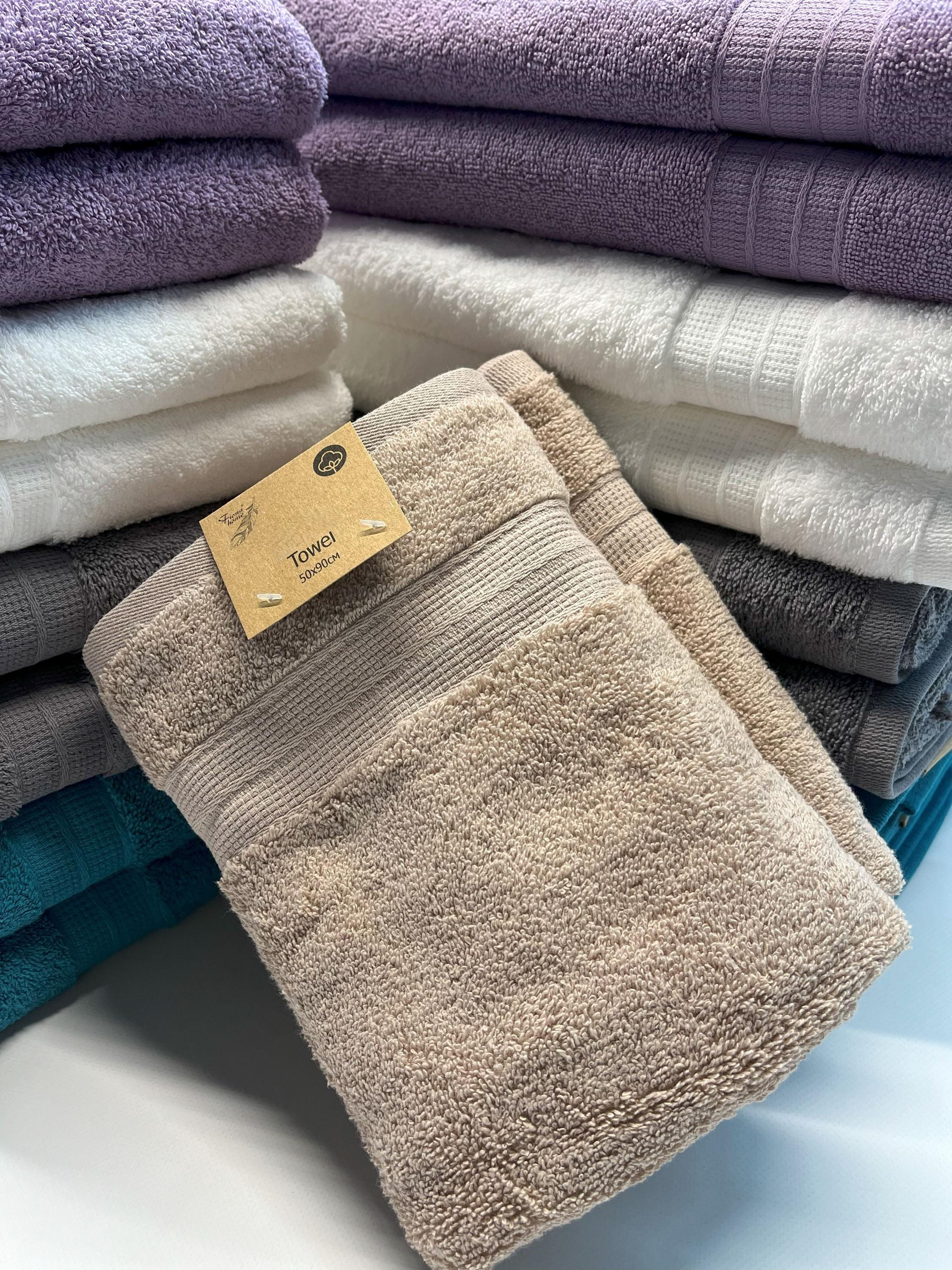 Soft Plush Cotton Terry Towel High Absorbent Handmade Quick Dry Hand ...