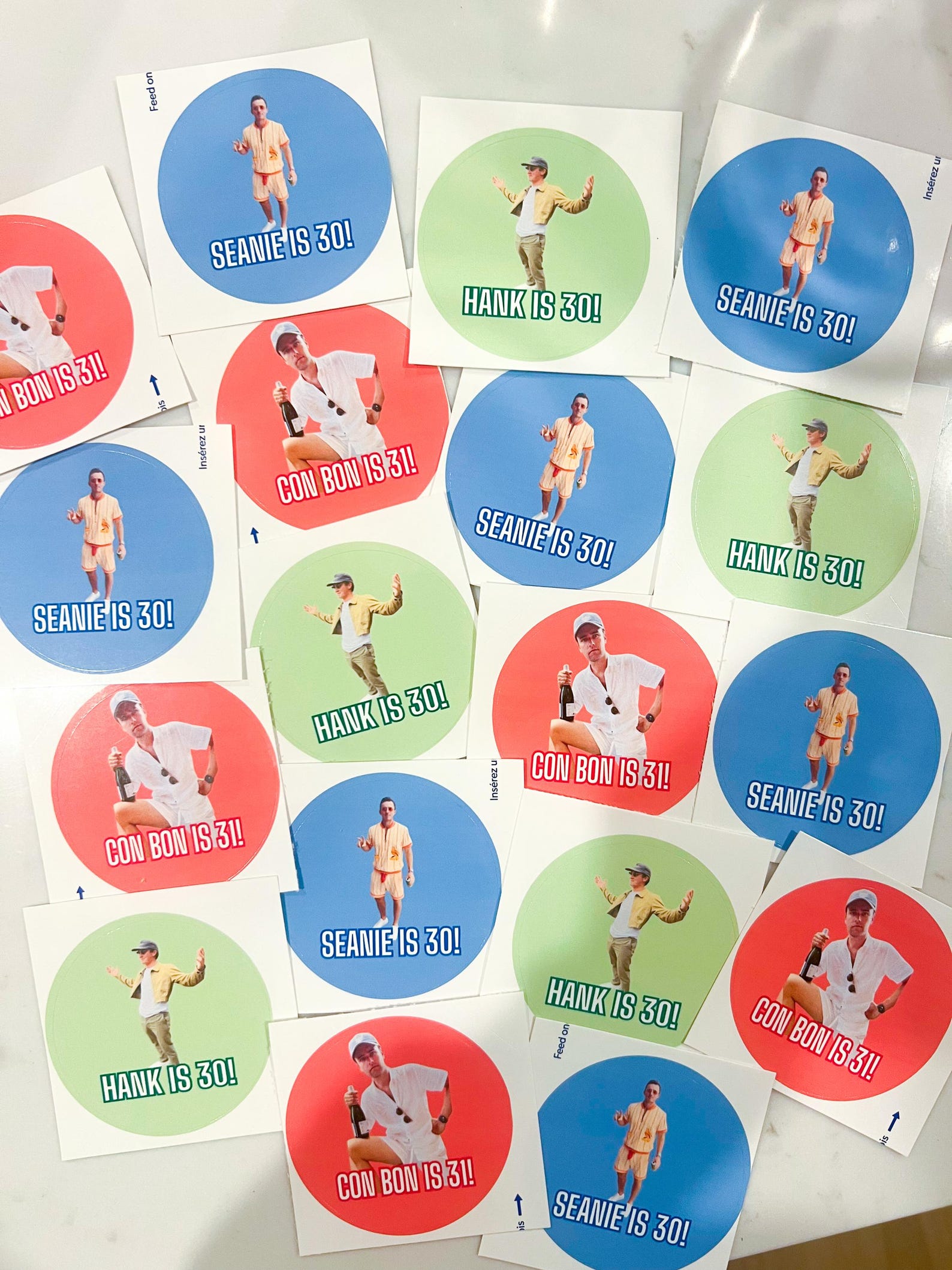 Custom 21st Birthday Stickers | Personalized Party Favors - Etsy