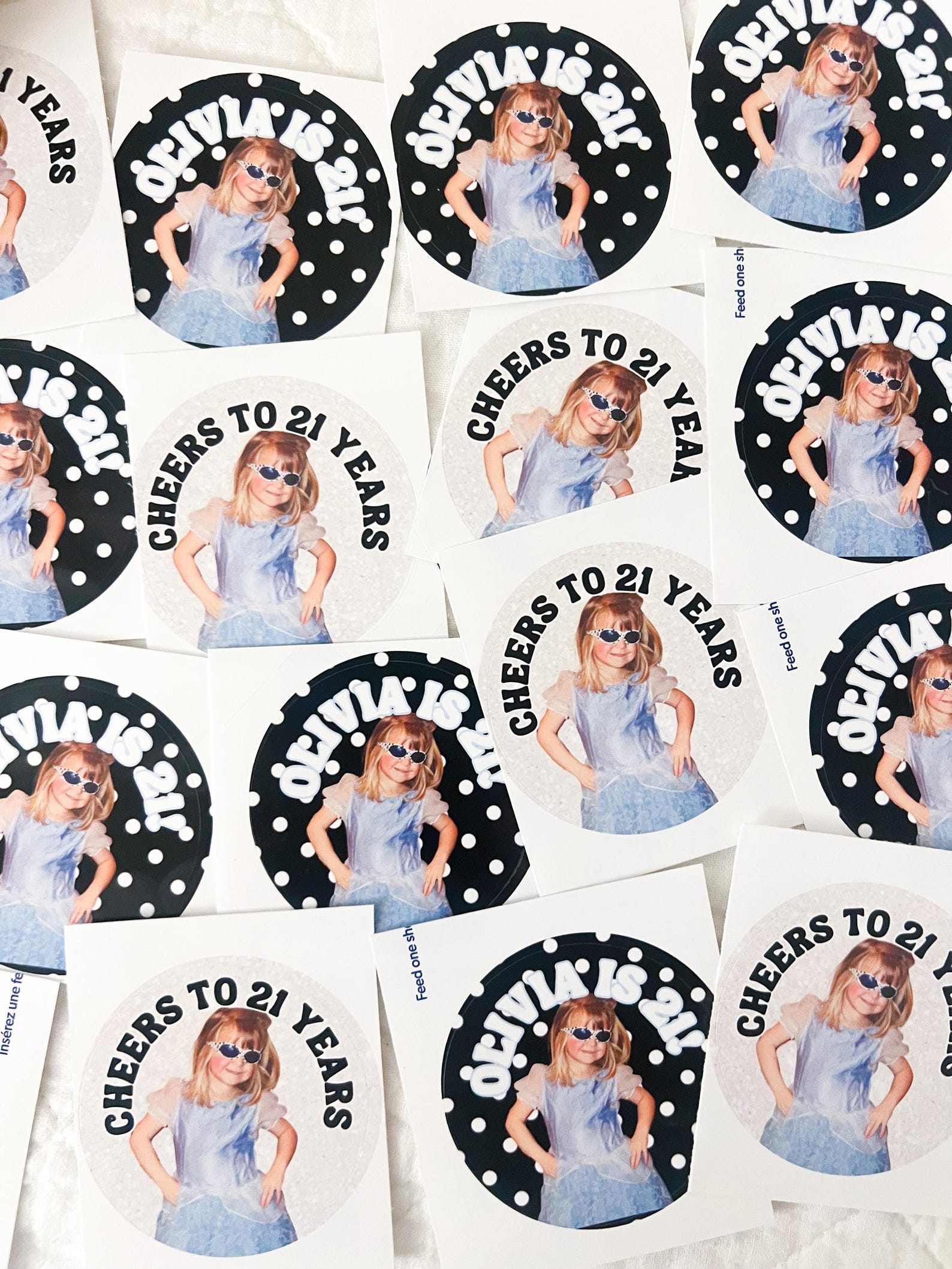 Custom Birthday Stickers | 21st Birthday Stickers | 21st Birthday Decor ...