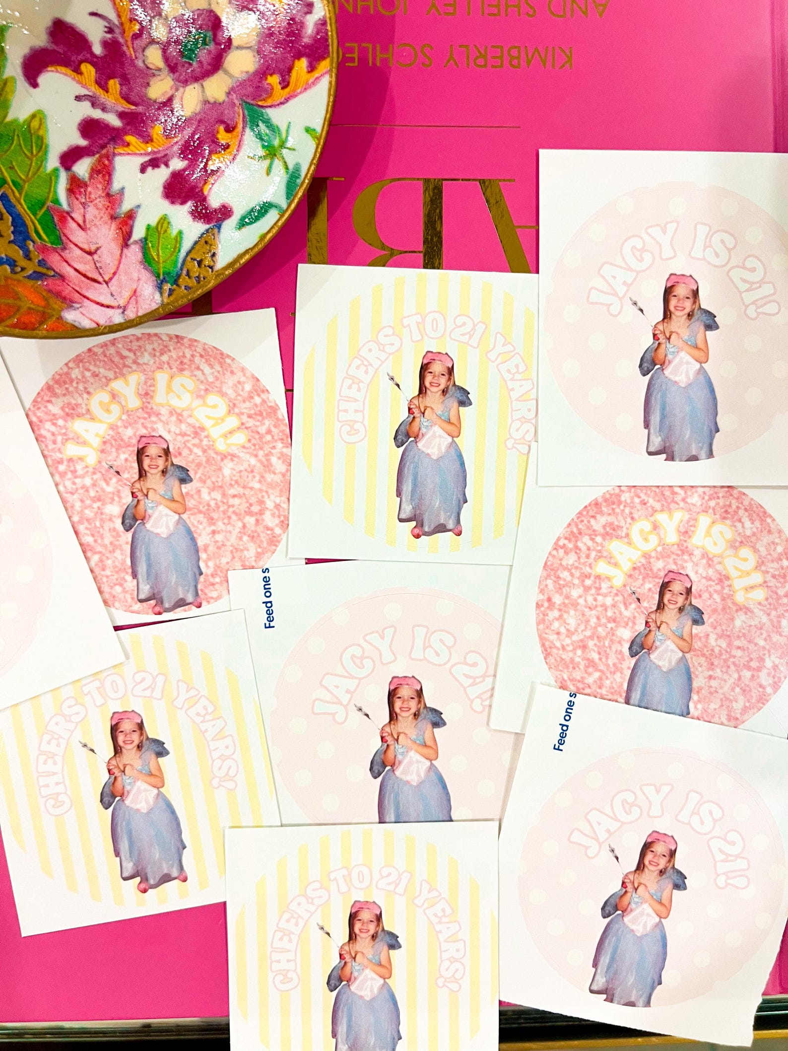 Custom 21st Birthday Stickers | Personalized Party Favors - Etsy
