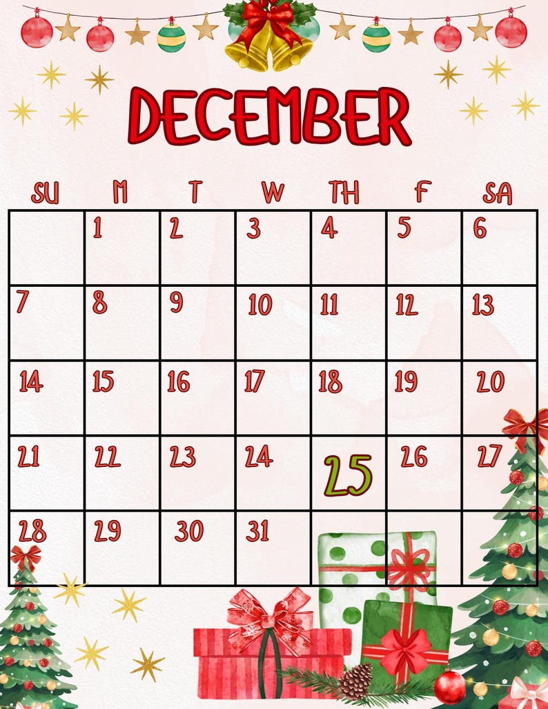 Christmas Countdown Poem: Candy Ribbon / Calendar Activity (printable ...