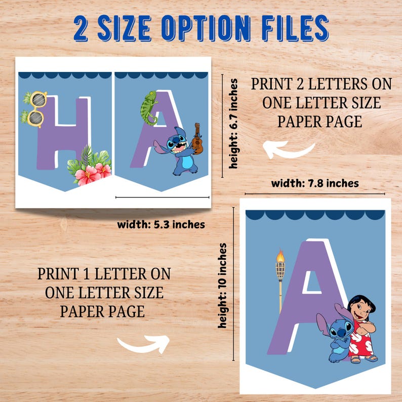 Stitch Birthday Banner, Lilo and Stitch Party Decoration, Hawaii Beach ...