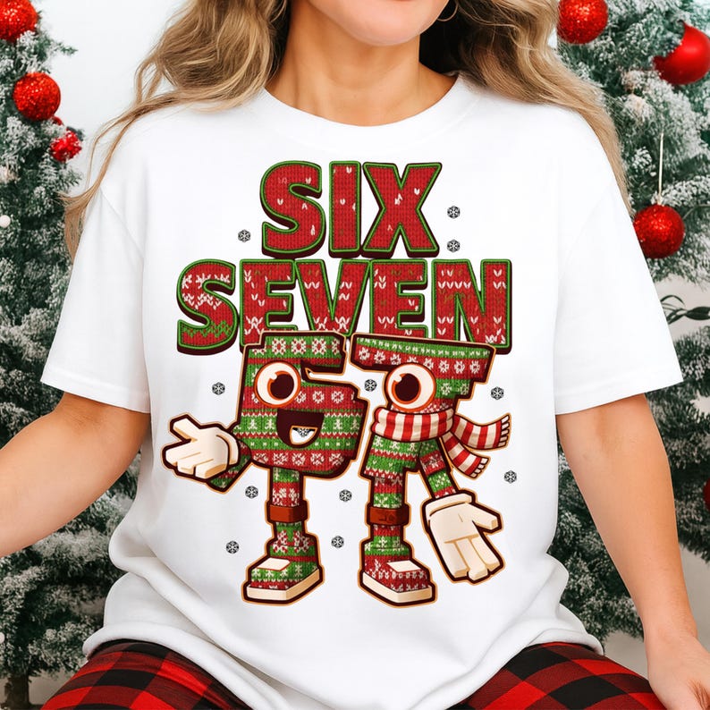 Christmas Brainrot Six Seven PNG | Funny Italian Brainrot Meme | 6 7 ...