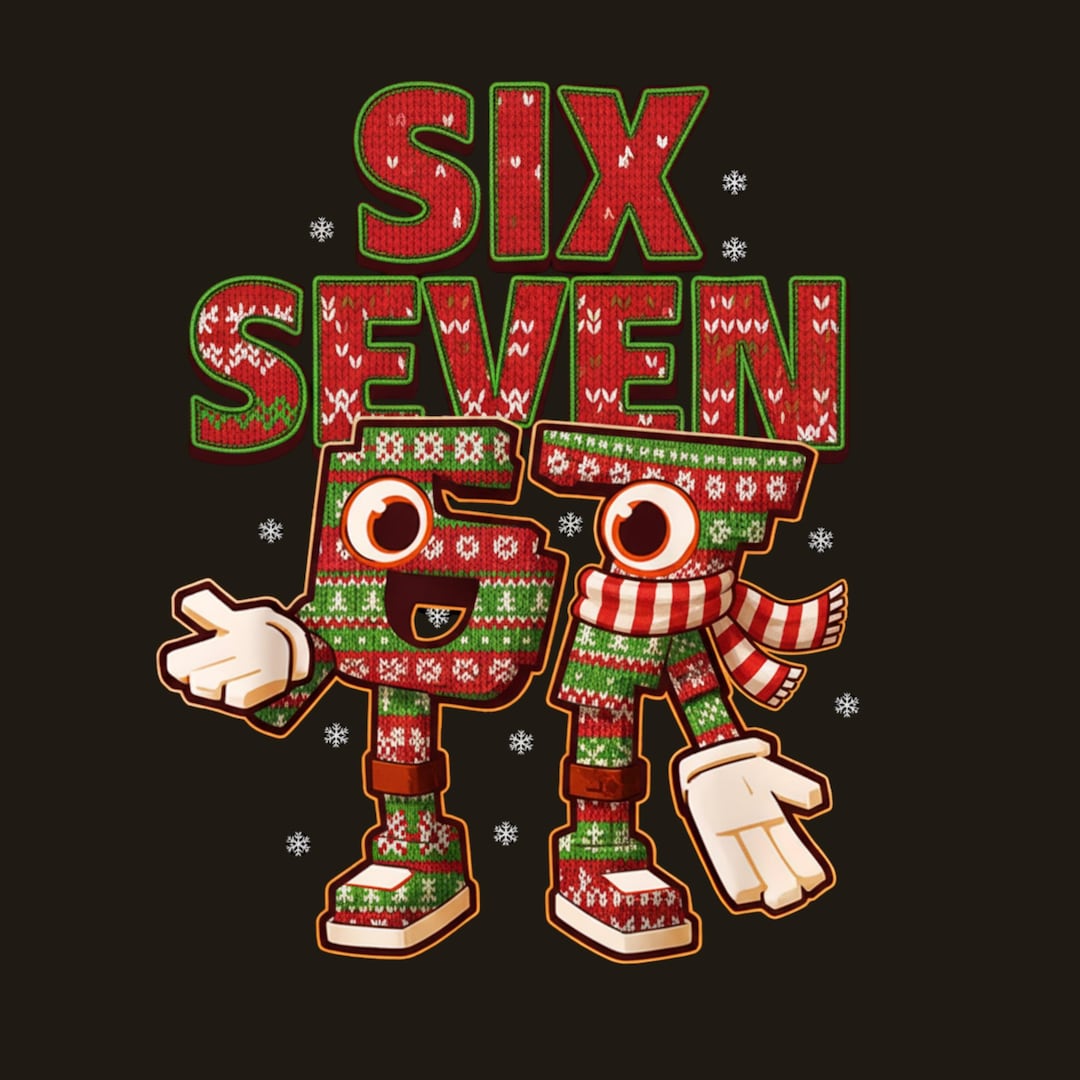 Christmas Brainrot Six Seven PNG | Funny Italian Brainrot Meme | 6 7 ...