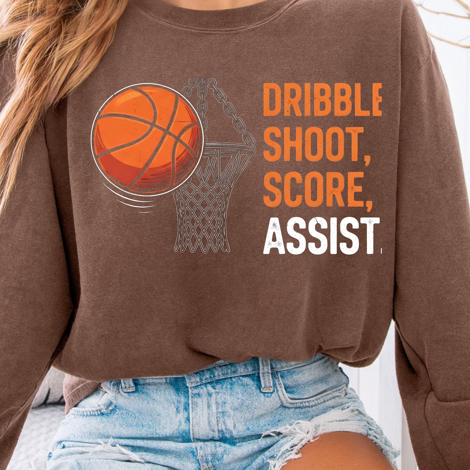 Basketball PNG | Dribble Shoot Score Assist Design | Chain Net Hoop ...