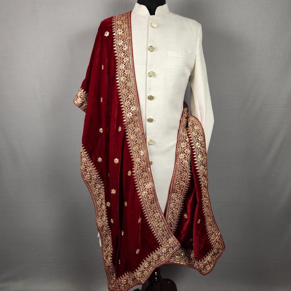 Red Shawl for Groom - Etsy