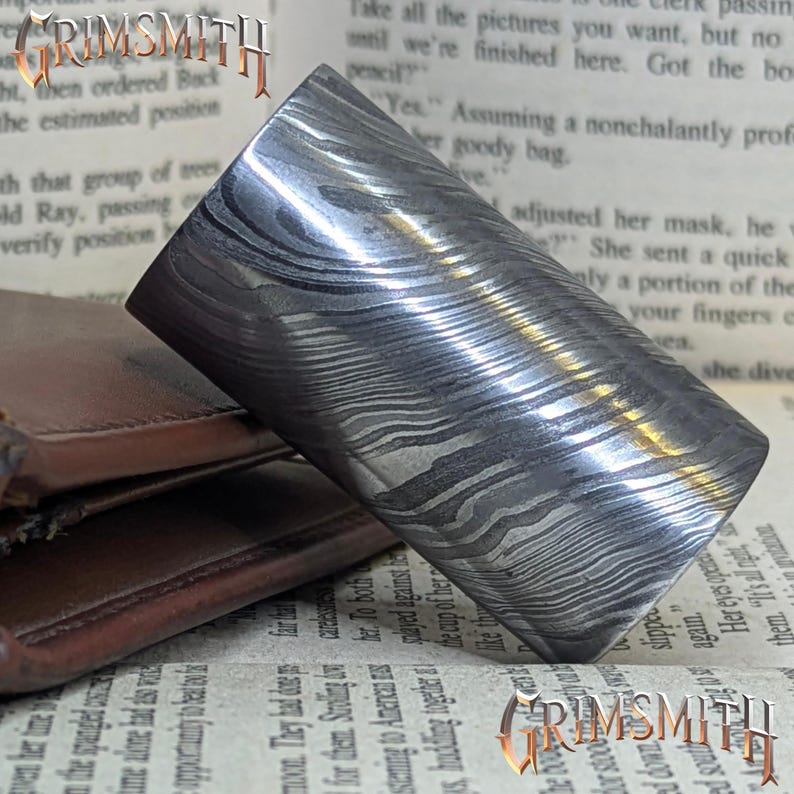 Hand Forged Damascus Steel Twist Rod – 21–27mm Wide, 0.5"–12" Long ...