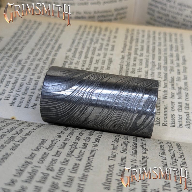 Hand Forged Damascus Steel Twist Rod – 21–27mm Wide, 0.5"–12" Long ...