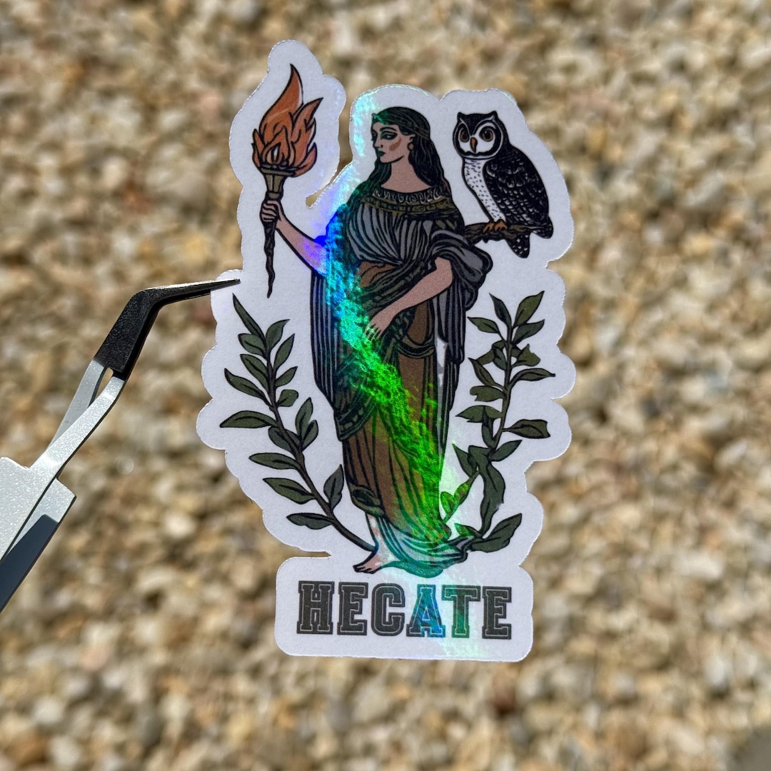 Hecate Holographic Vinyl Sticker: Goddess of Magic, Moon, and ...