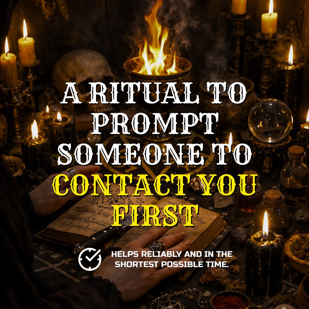 A Ritual to Prompt Someone to Contact You First - Etsy