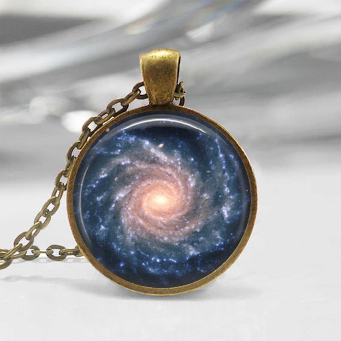 Spiral Galaxy Necklace Outer Space Milky Way Astronomy Nebula - Etsy