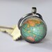 Globe Keychain World Map Planet Earth Geography Key Chain Key - Etsy