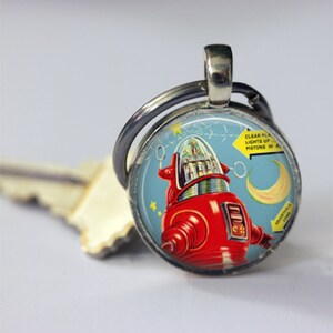 Robby the Robot Keychain Vintage Toy Science Fiction Sci Fi Key Chain ...