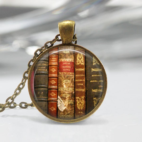 Book Necklace - Etsy