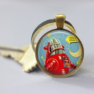 Robby the Robot Keychain Vintage Toy Science Fiction Sci Fi Key Chain ...