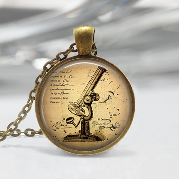 Science Jewelry Microscope Necklace Biology Big Bang Theory | Etsy