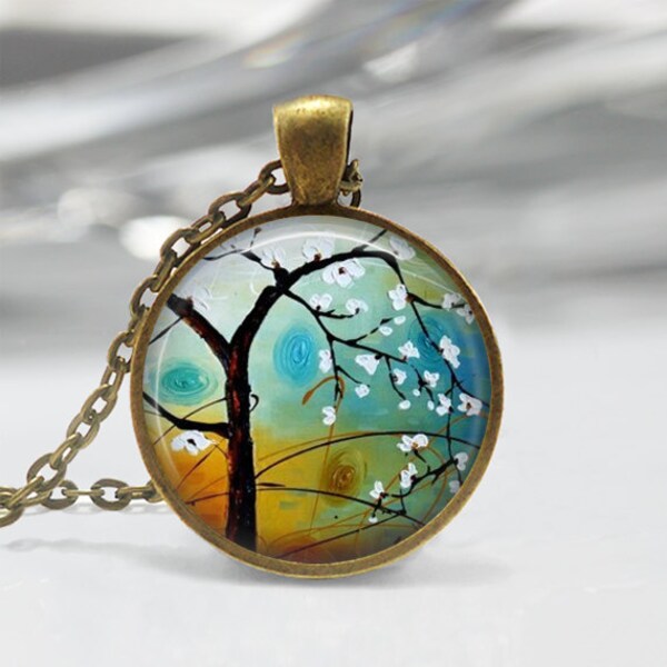 Cherry Tree Necklace - Etsy