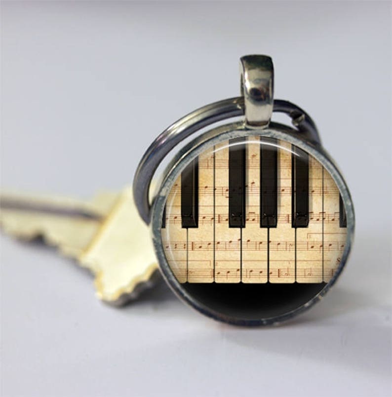 Piano Keychain Musical Instruments Sheet Music Musicians Key | Etsy