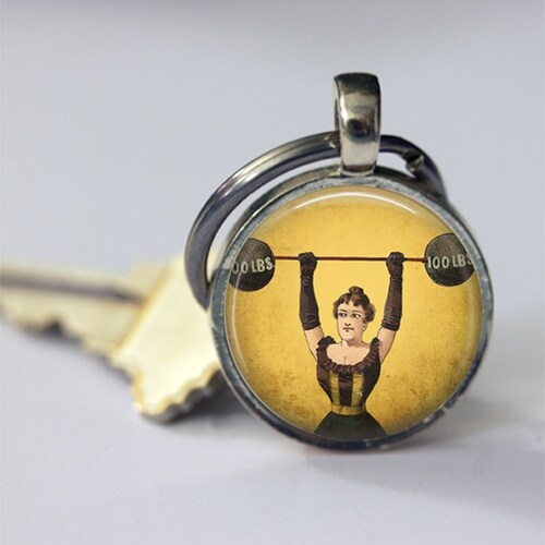 Strong Woman Keychain Circus Freak Vintage Circus Carnival - Etsy