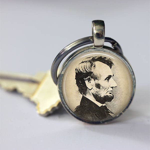 Lincoln Keychain - Etsy